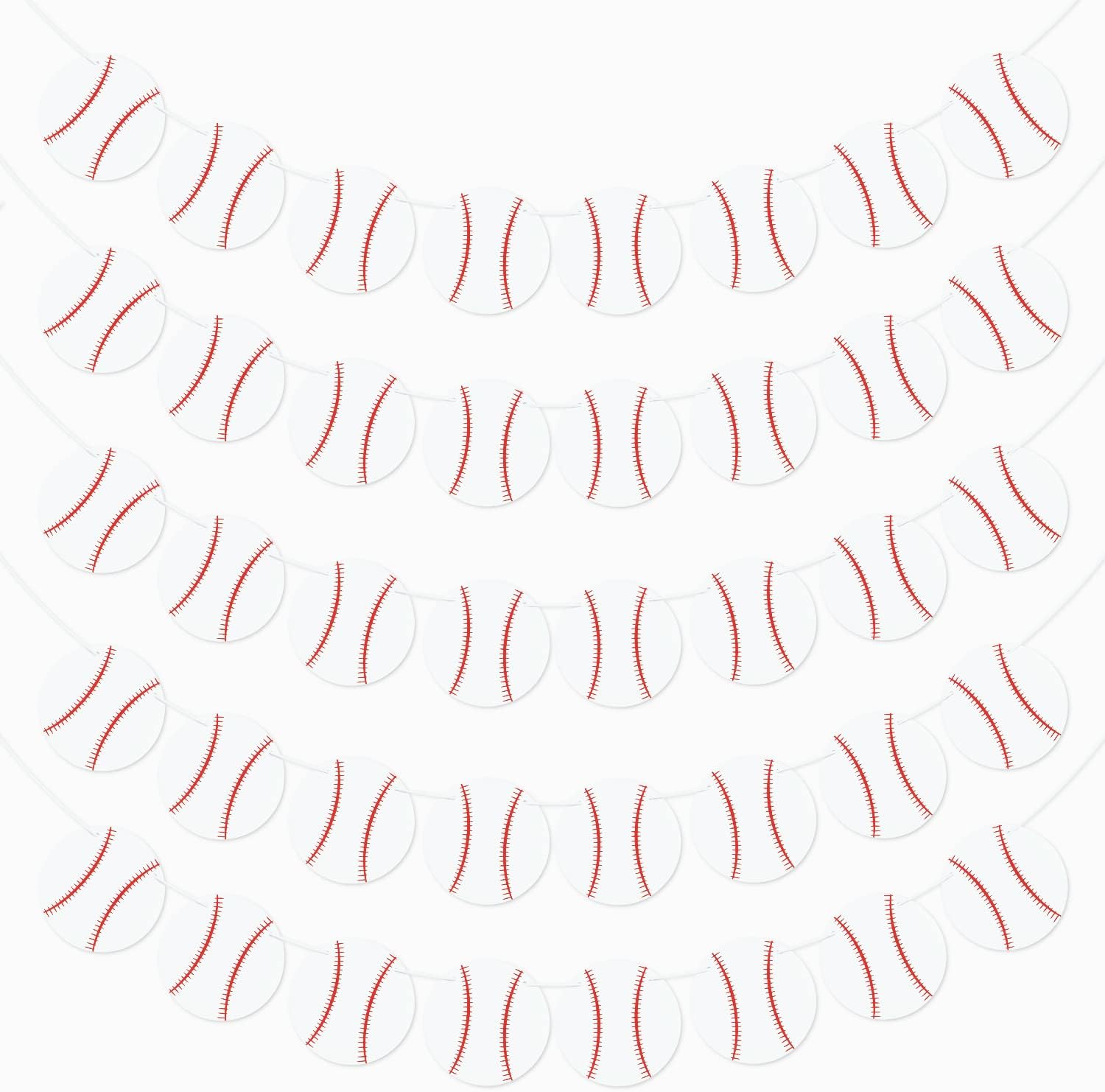 Amazon.com: Aohcae 6 Pack Baseball Banner, Baseball Garland for for ...