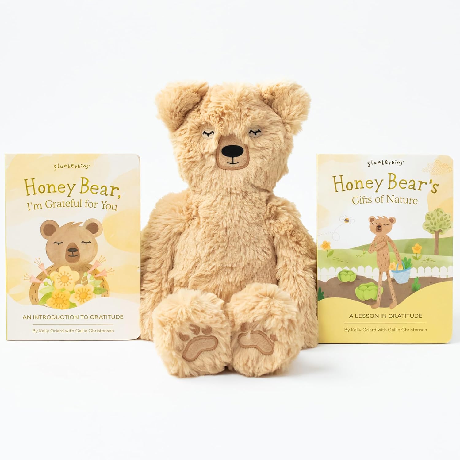 Amazon.com: Slumberkins 14" Honey Bear Kin & 2 Board Books Complete Set ...