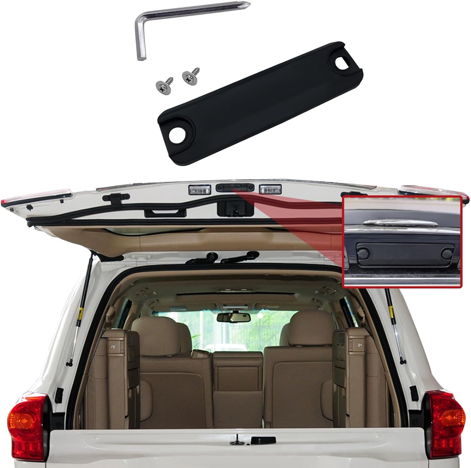 Amazon.com: RGOAANC Trunk Rear Hatch Liftgate Door Handle Switch Latch ...