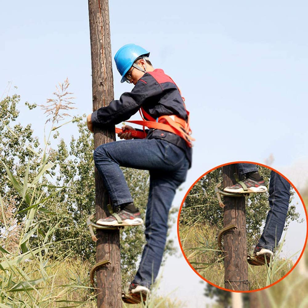 Buy WRQ Tree Climbing Tool, Pole Climbing Spikes Hook Thicken Foot ...