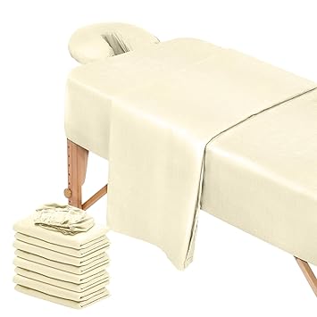 Amazon.com : FACULX 12 Pcs 4 Sets Premium Microfiber Massage Table ...