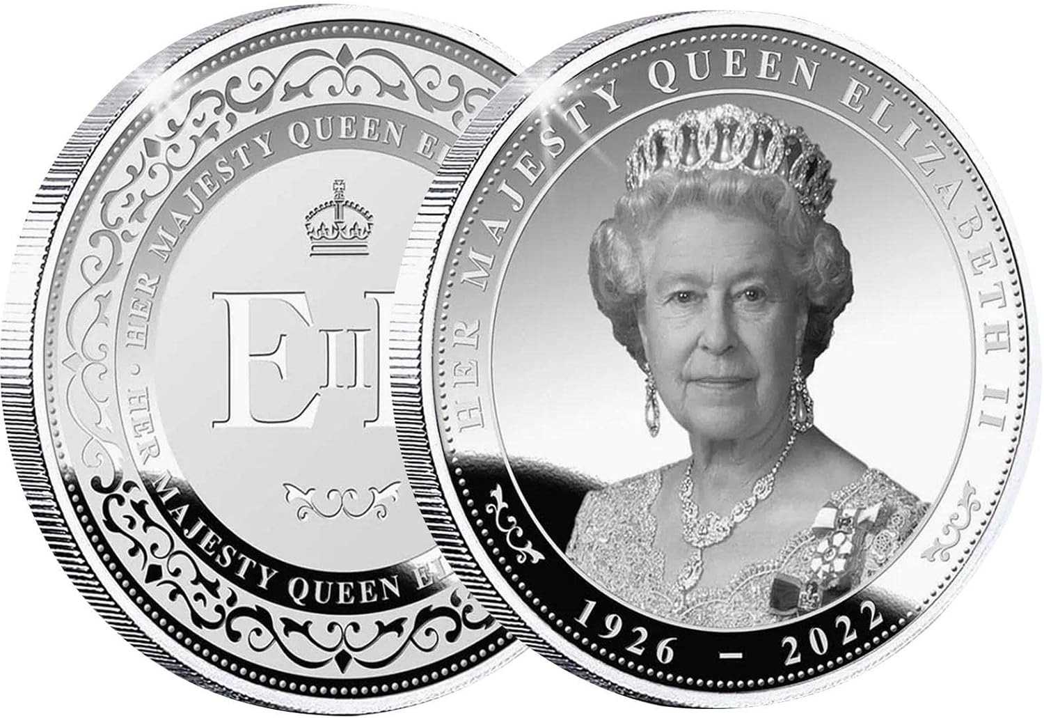 British Queen Elizabeth II Memorial Coin, 1926-2022 Featuring Her ...