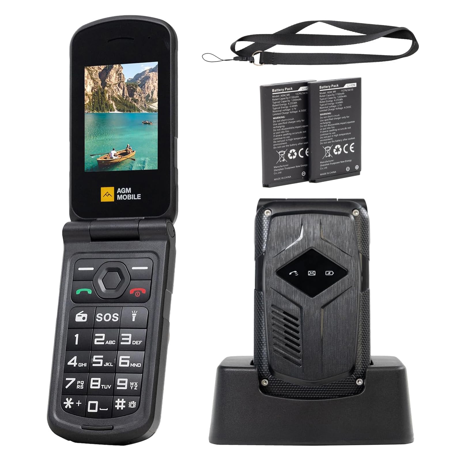 Snapklik.com : M10 Basic Flip Phone, 4G LTE - T-Mobile Compatible, Dual ...