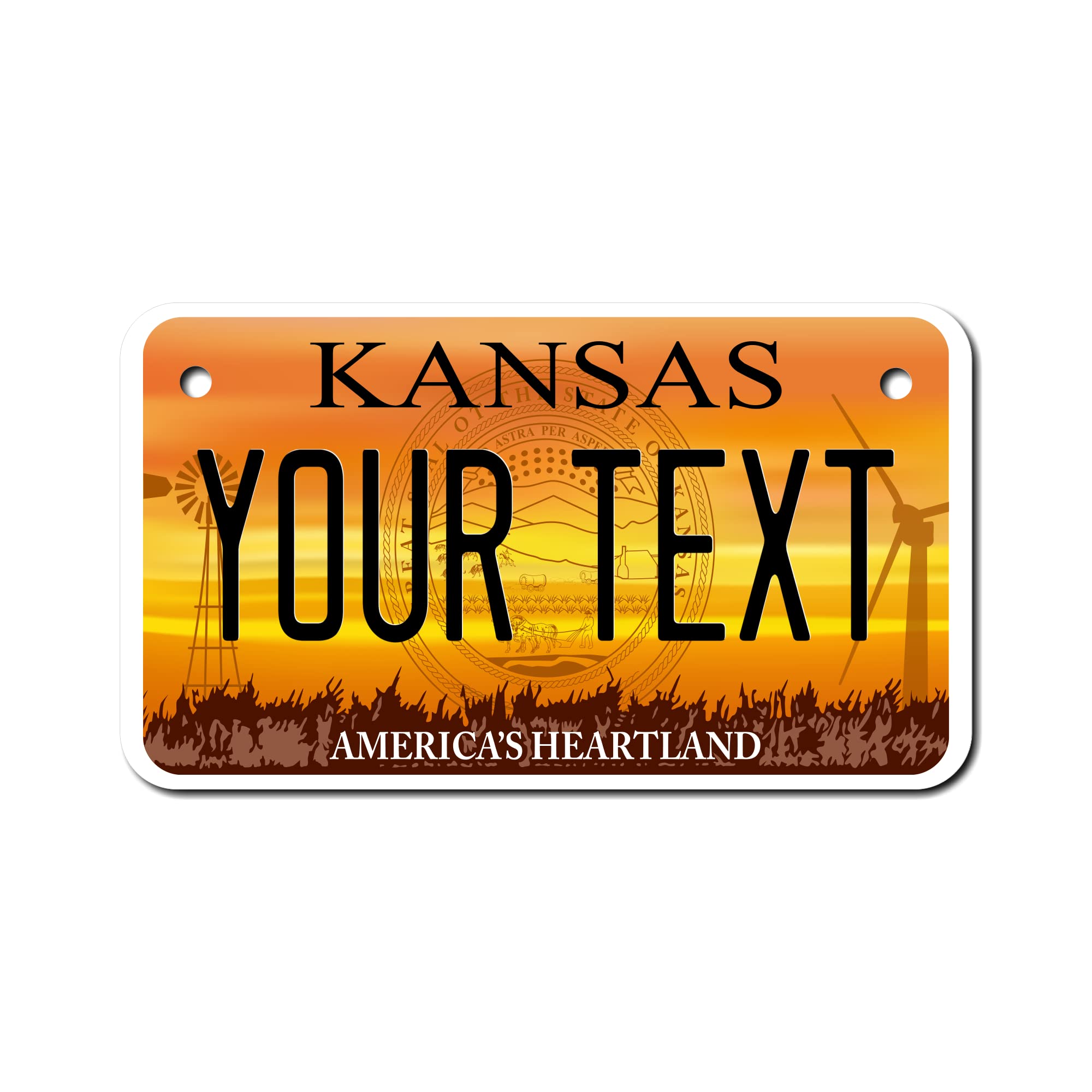 Supernatural Kansas License Plate