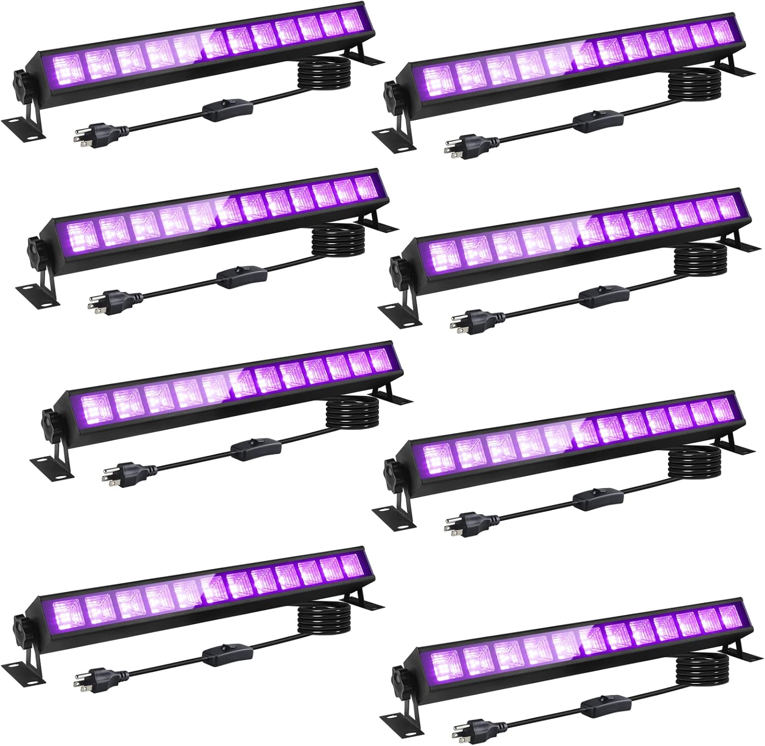 Amazon.com: 8 Pack 40W LED Black Light Bar, Blacklight Flood Light with ...
