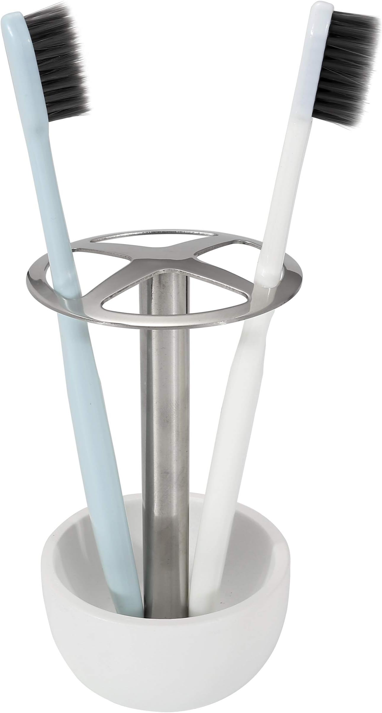 Amazon.com: InterDesign York Metal Toothbrush Holder 5.75 in. H x 3.25 ...