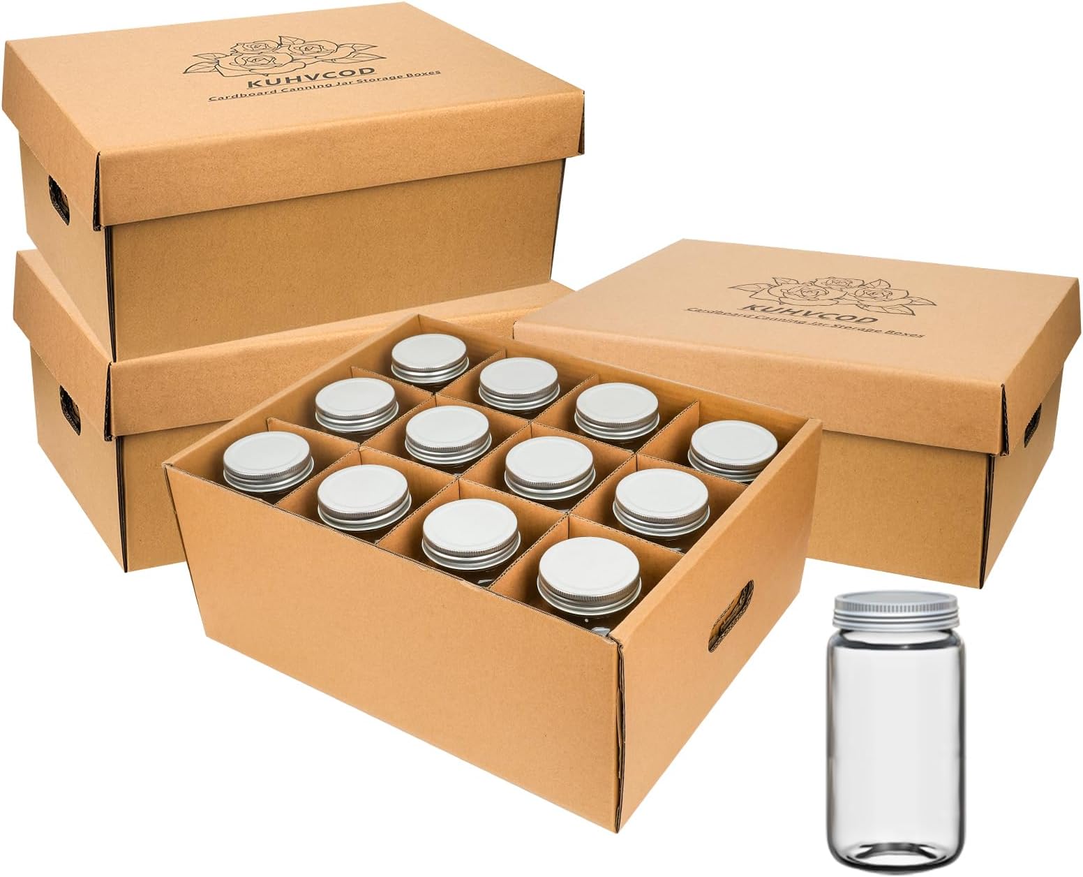 Amazon.com: JarBox Canning Jar, Quart, Semi-Clear: Home & Kitchen