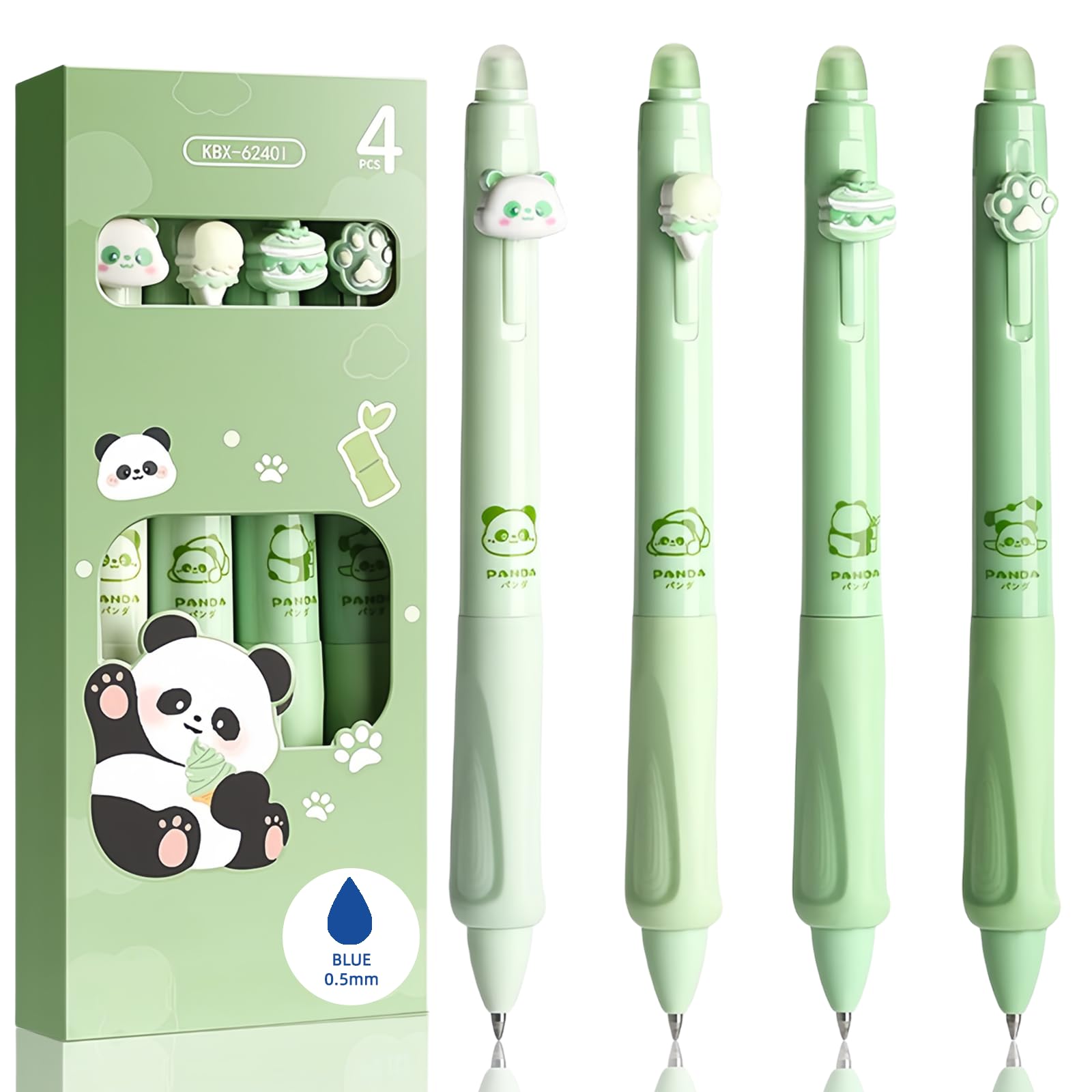 Radierbarer Kugelschreiber Stifte Set mit 4 Tier-Stifte Panda Pfote ...