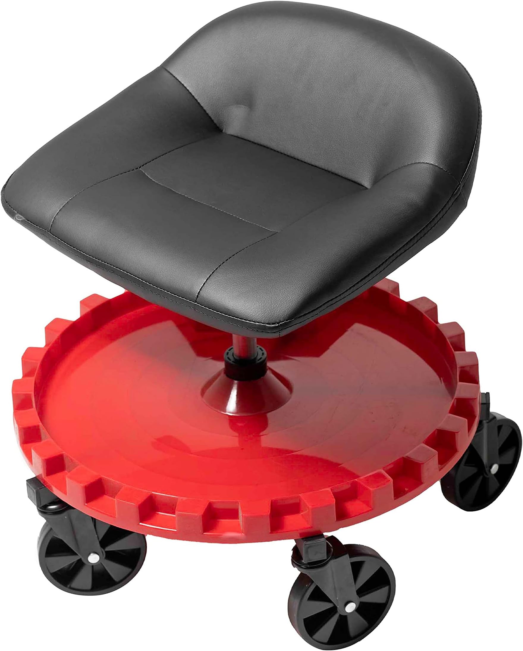 Amazon.com: Garage Stool, Shop Stools with Wheels, Adjustable Shop ...