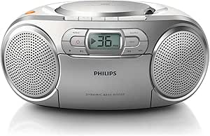 Philips AZ127 Portable CD Player with Radio, Cassette, Dynamic Bass ...