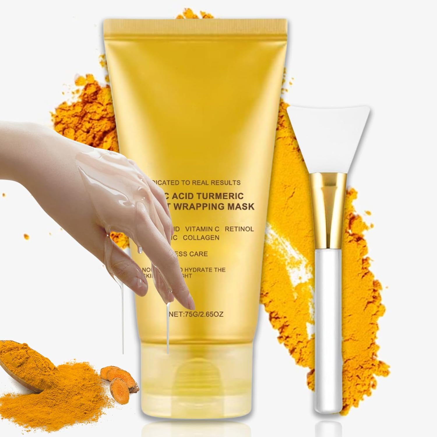 Kojic Acid Turmeric Collagen Night Wrapping Mask, Turmeric Overnight ...
