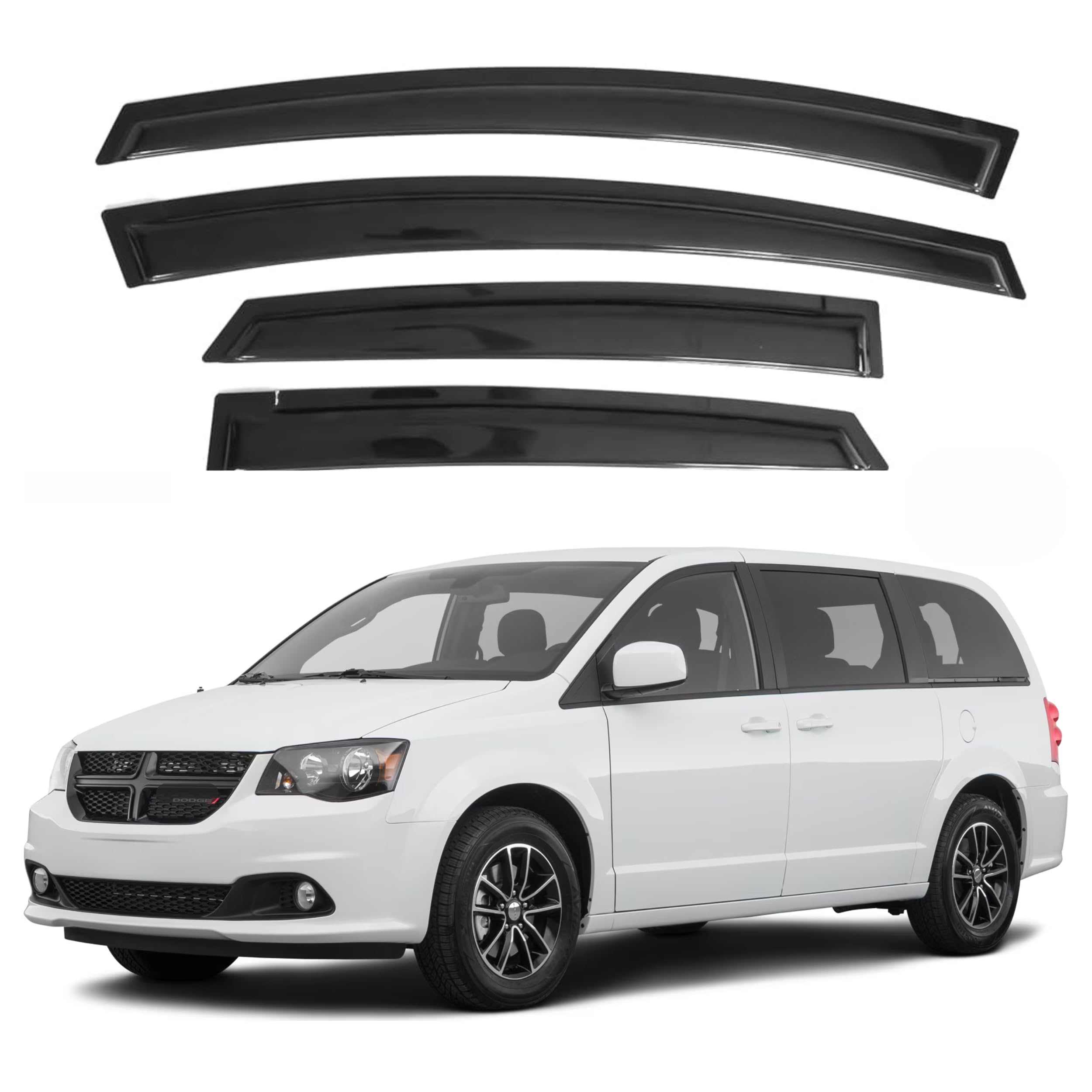 Window Visor Dodge Grand Caravan WeatherTech Side Window Deflectors For ...