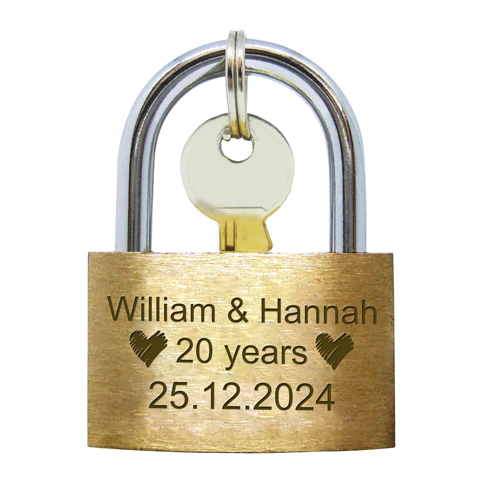 Custom Engraved Padlock Wedding Engraved Padlock Personalized Fine