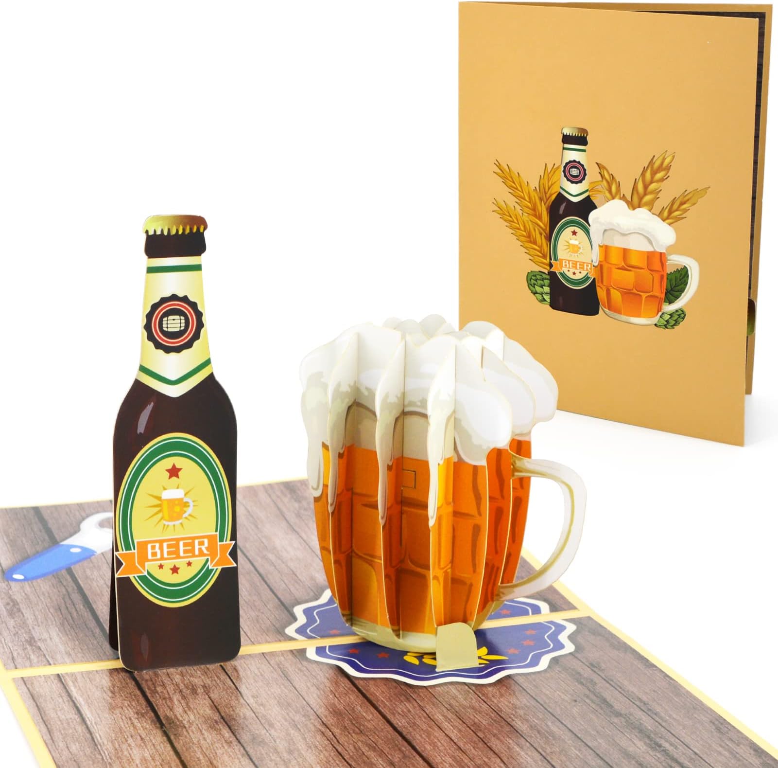 Fassory 3D Pop Up Card – Beer Theme, Birthday Card for Him, Fathers Day ...