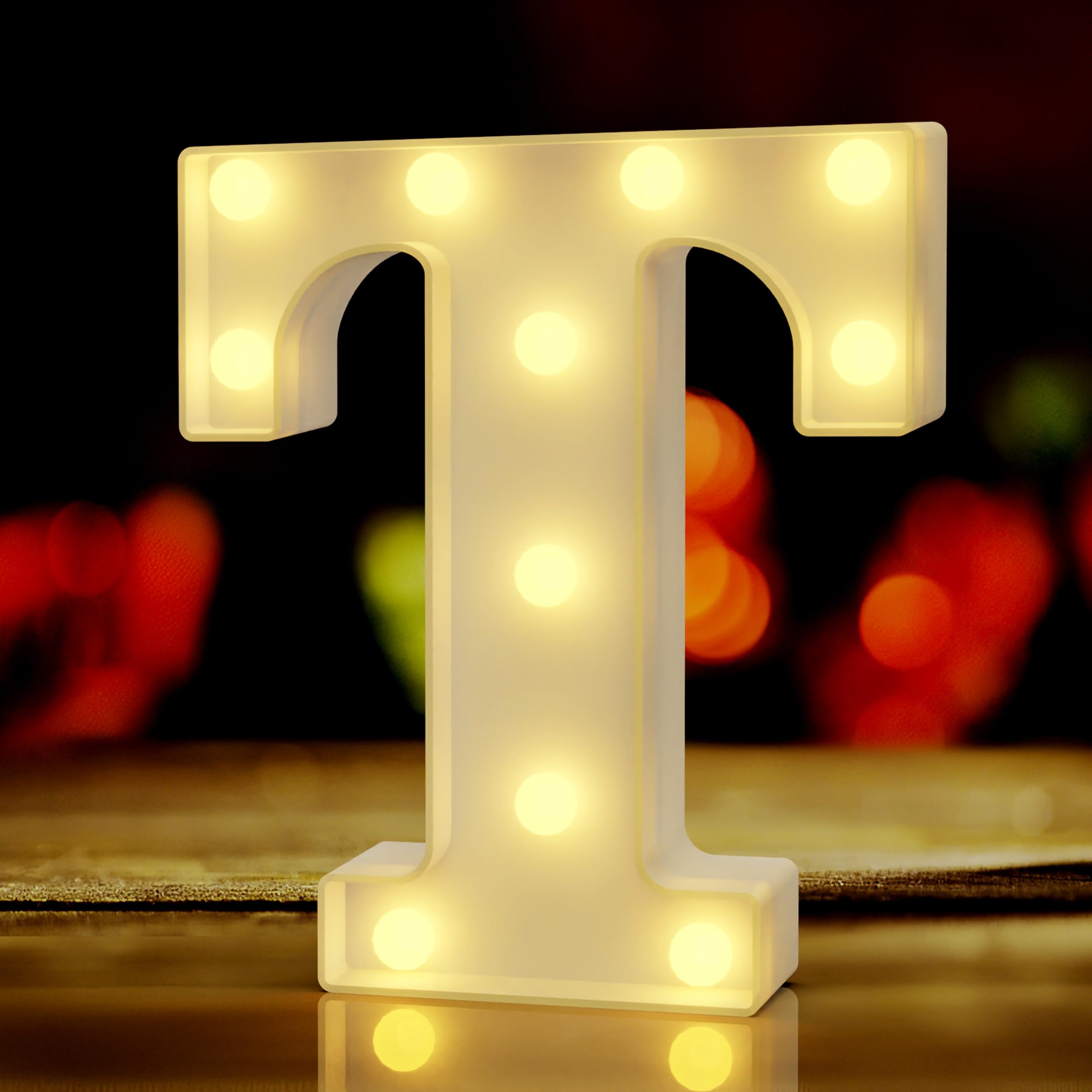 Amazon.com: Marquee Light Up Letters T, Light Up Sign, Light Up Decor ...