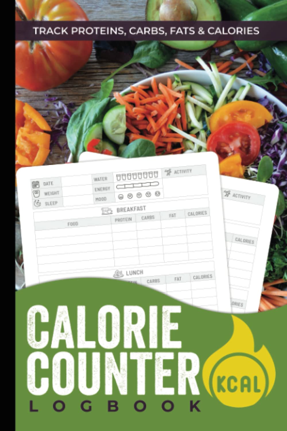 Calorie Counter Log Book: Daily Food Journal for Weight Loss | Track ...