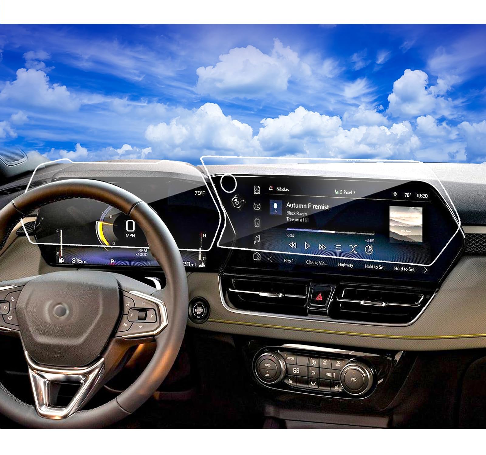 Amazon.com: 2024 2025 Chevy Trax Screen Protector for 2024 Chevy Trax ...