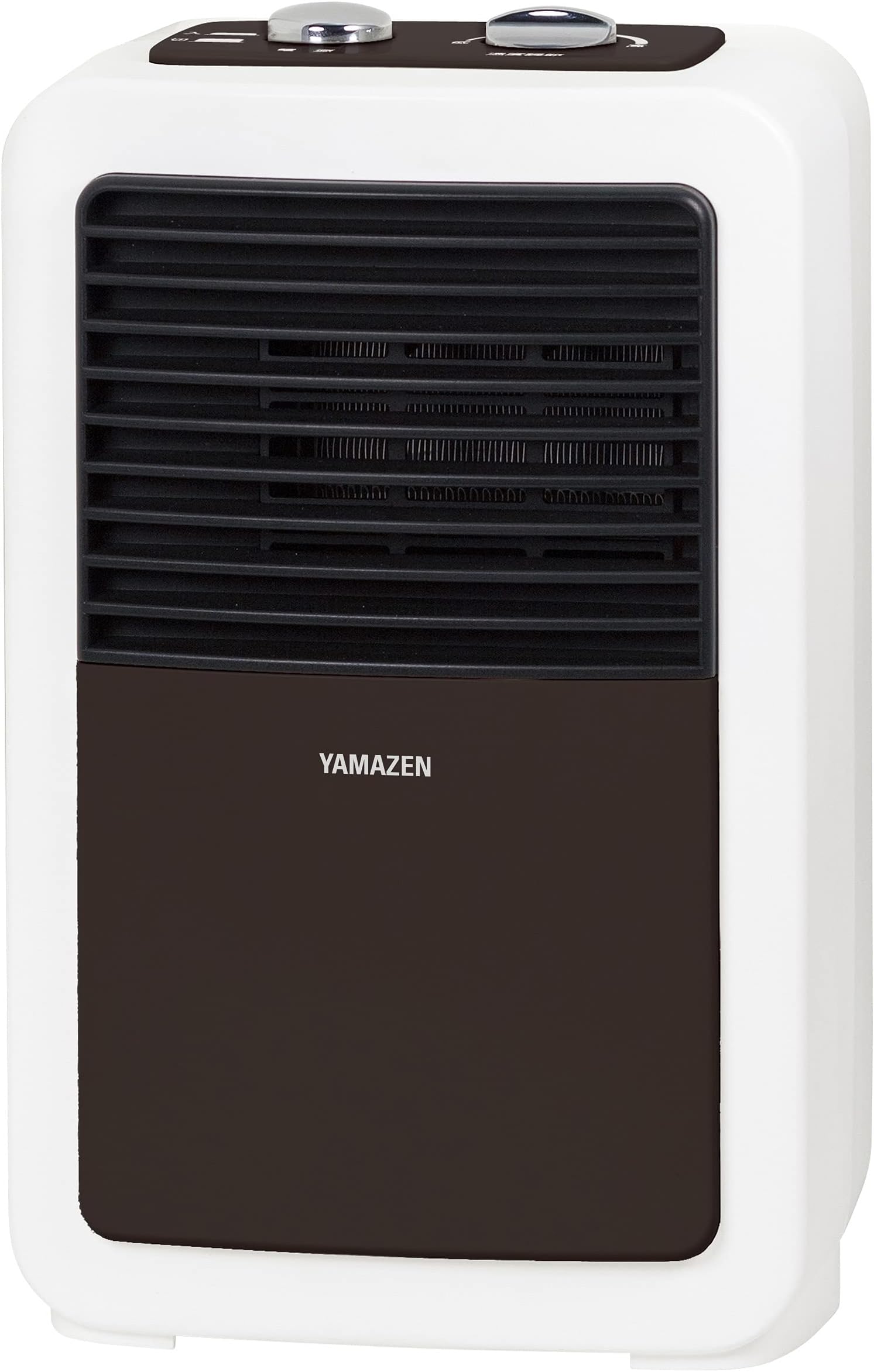 Amazon | [山善] セラミックヒーター ミニタイプ (温度調節機能付) (転倒OFFスイッチ) ブラウン DMF-SA066(T) [メーカー保証1年] | 山善(YAMAZEN ...