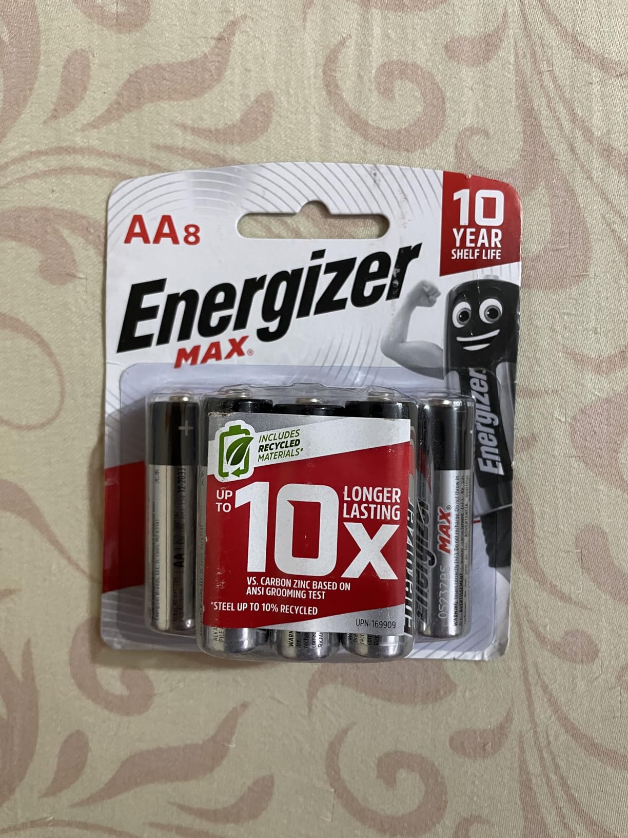Energizer Max Performance Alkaline AA, 8 Pack Batteries, 8-Count ...