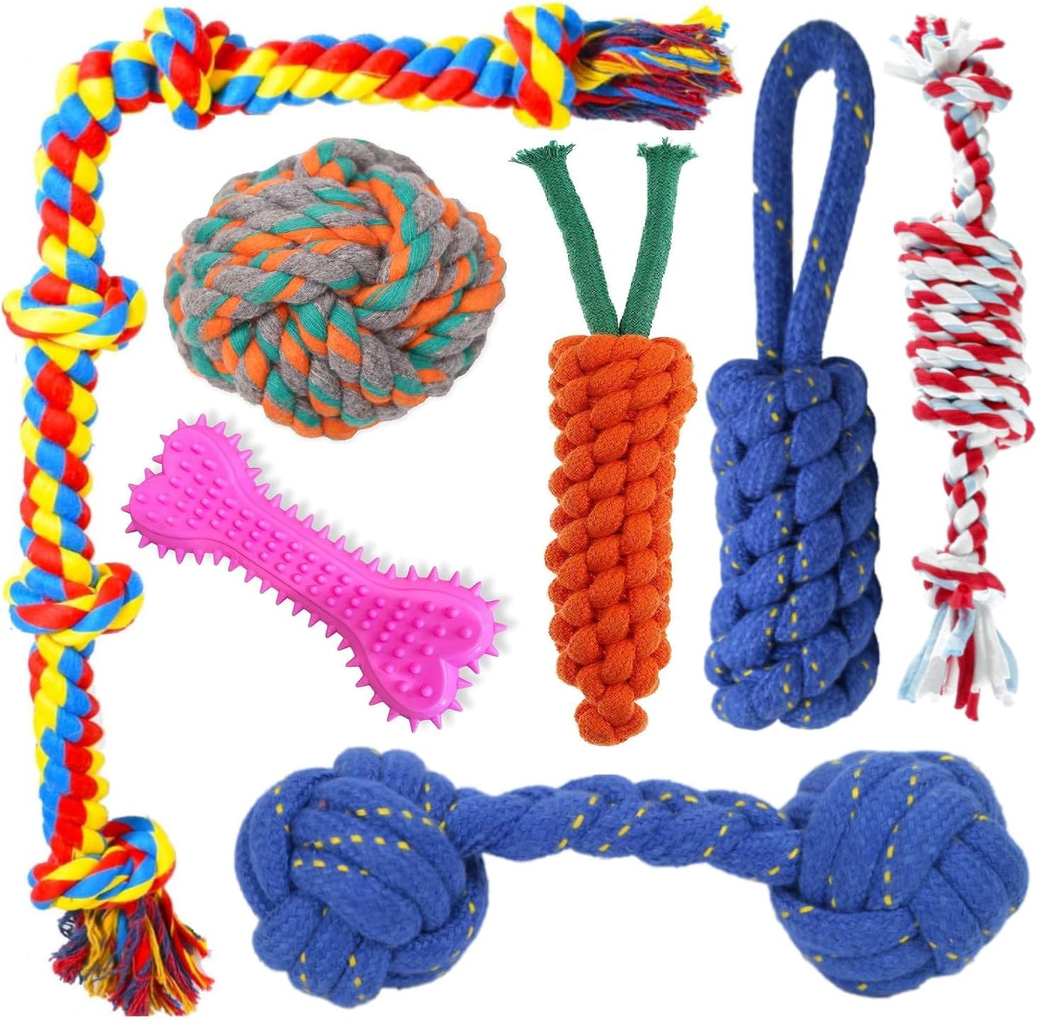 Buy Agirav Tail Dog Toys + Dog Chew Toys + Puppy Teething Toys + Rope ...