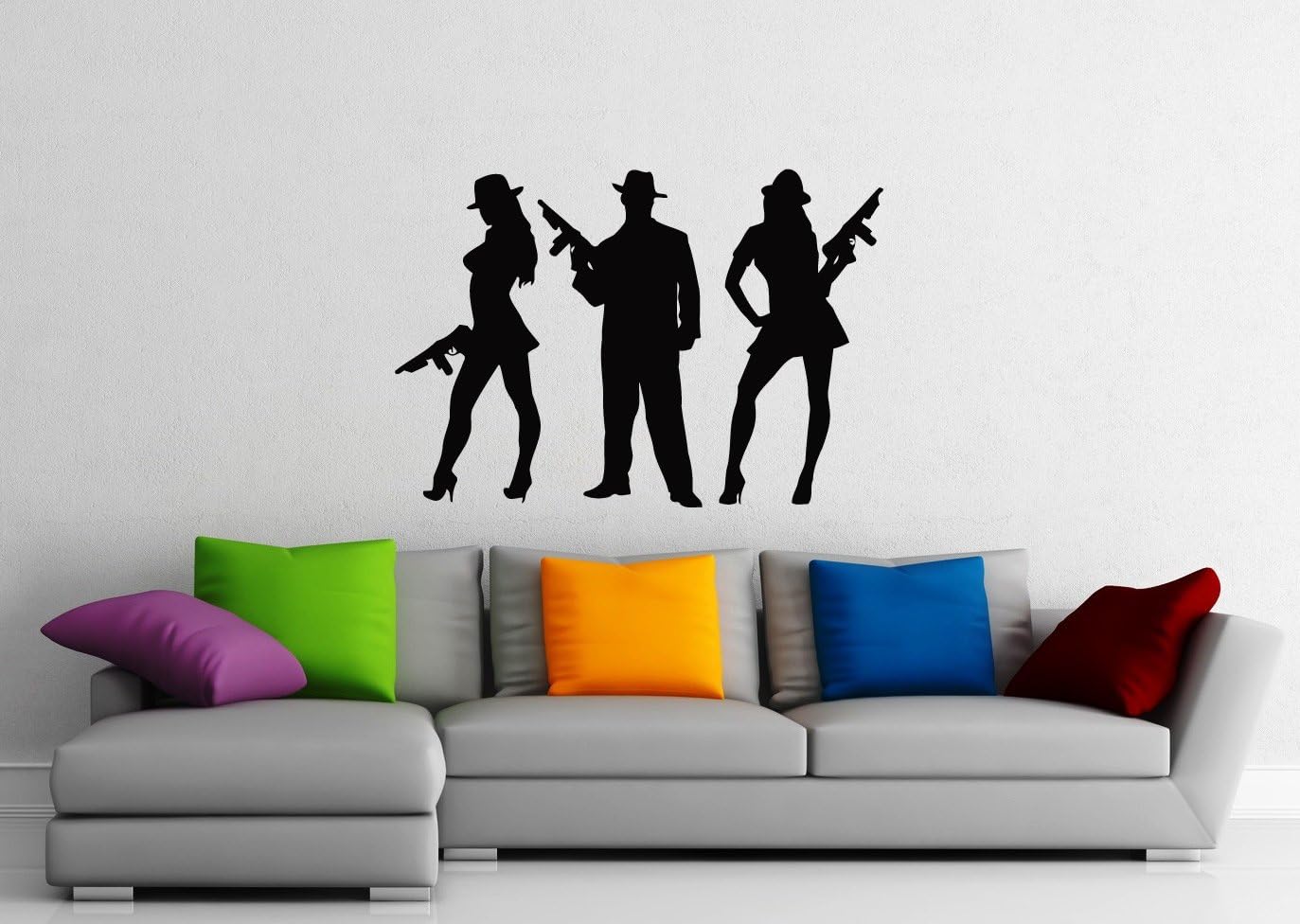 Amazon.com: Wall Stickers Vinyl Decal Mafia Gangster Mobster Crime ...