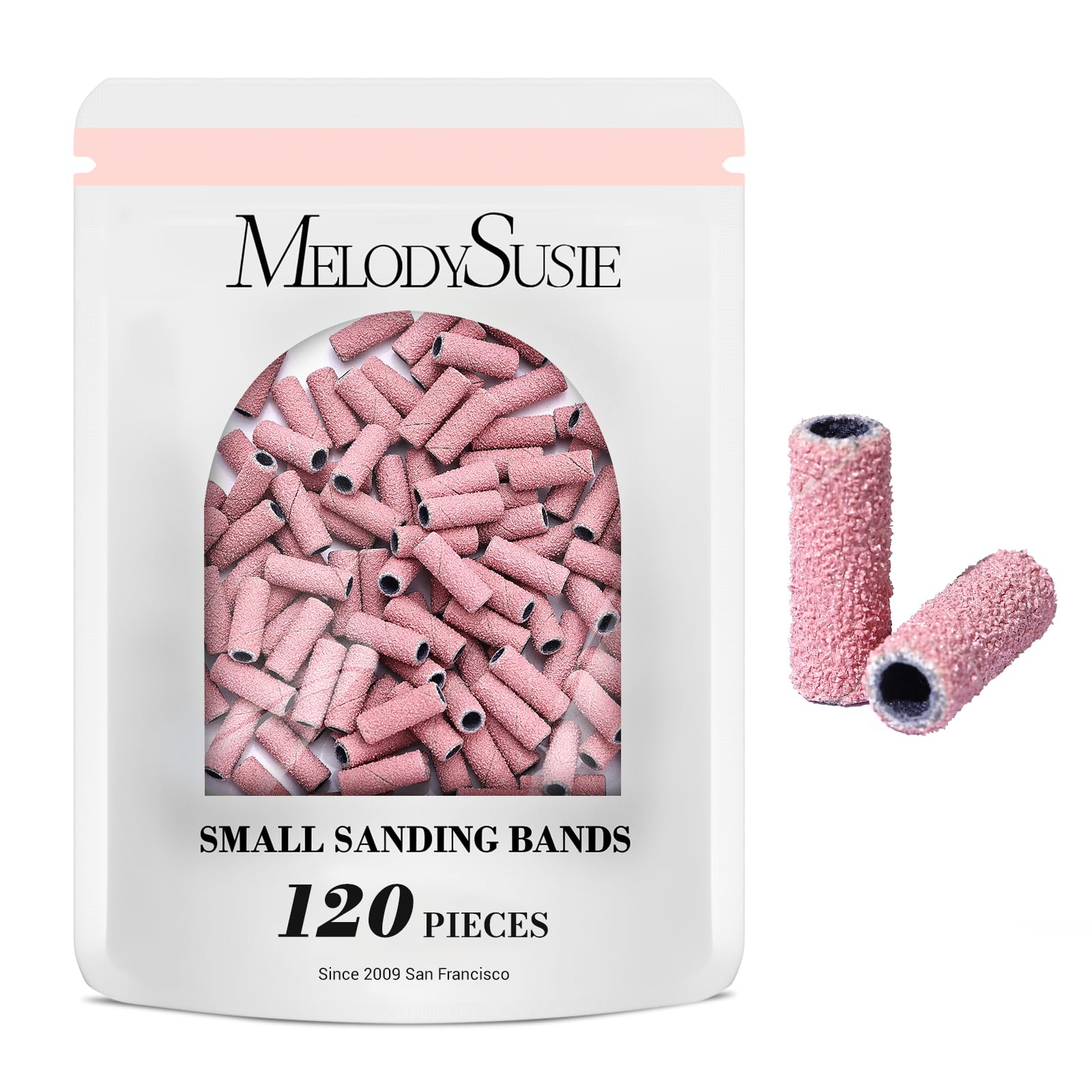 Amazon.com: MelodySusie 120 Pcs Nail Drill Bits Small Sanding Bands for ...