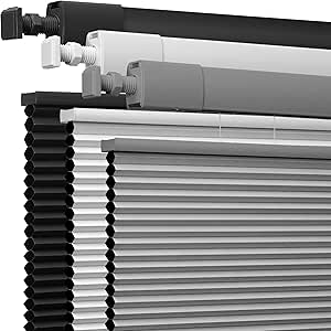 Amazon.com: Boolegon No Drill No Tools Cellular Shades Top Down Bottom Up Honeycomb Blinds ...