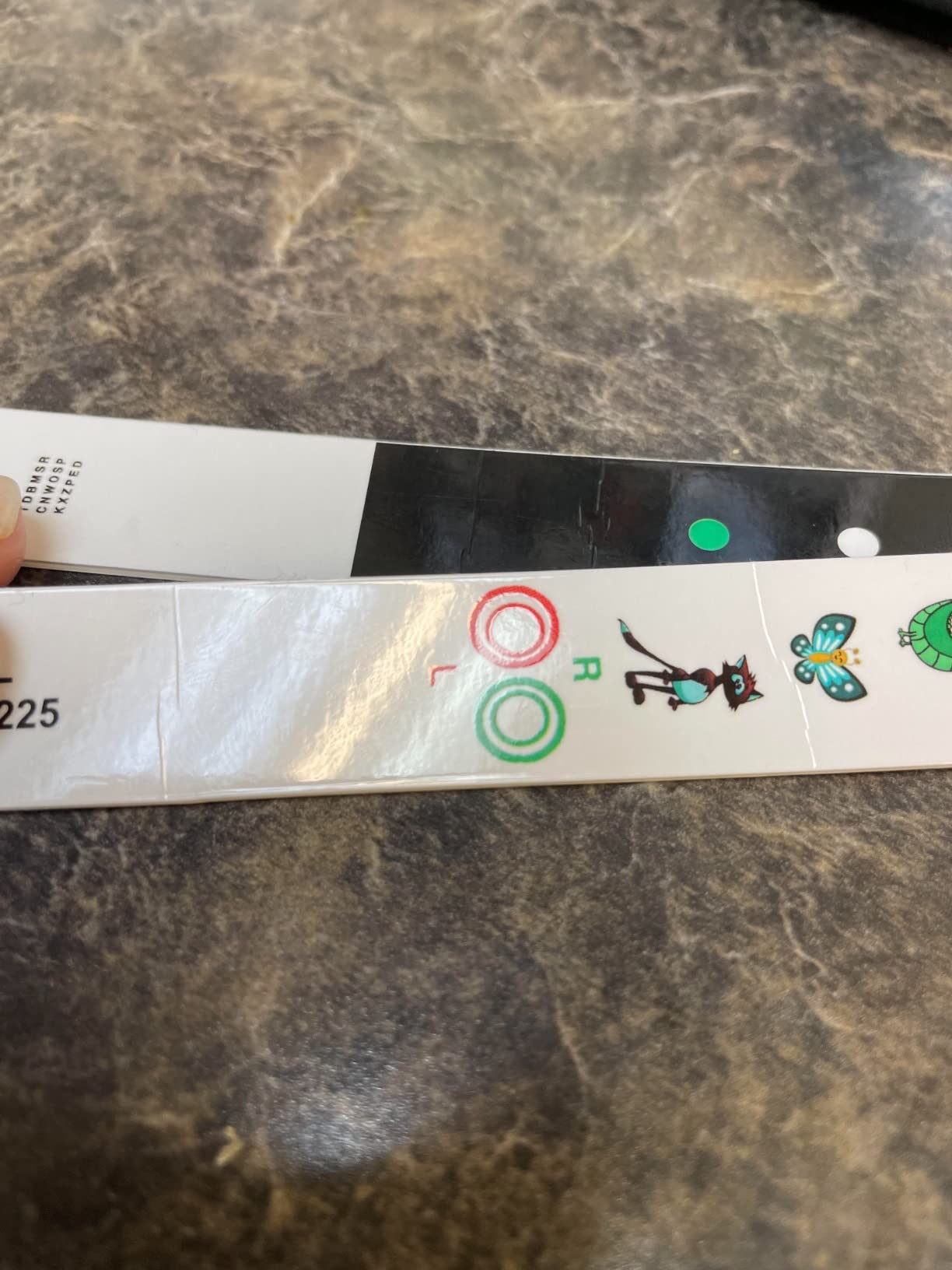 Amazon.com: Eye Chart, Fixation Stick Vision Tester, Waterproof Coating ...