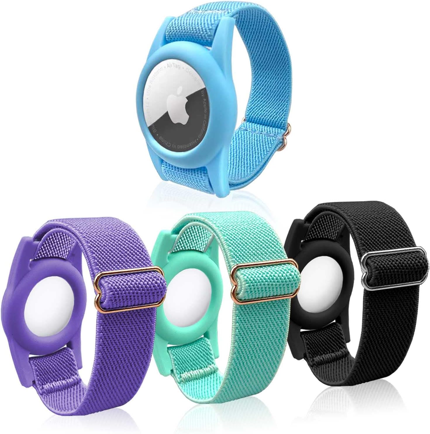 Amazon.com: 4 Pack for AirTag Bracelet & Air tag Necklace, Soft ...