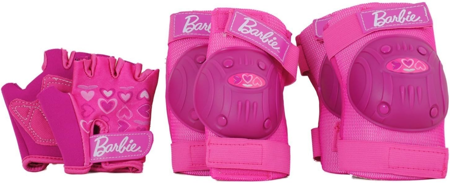 Amazon.com : Bell Barbie My Fab Pads Protective Gear (Pink) : Childrens ...
