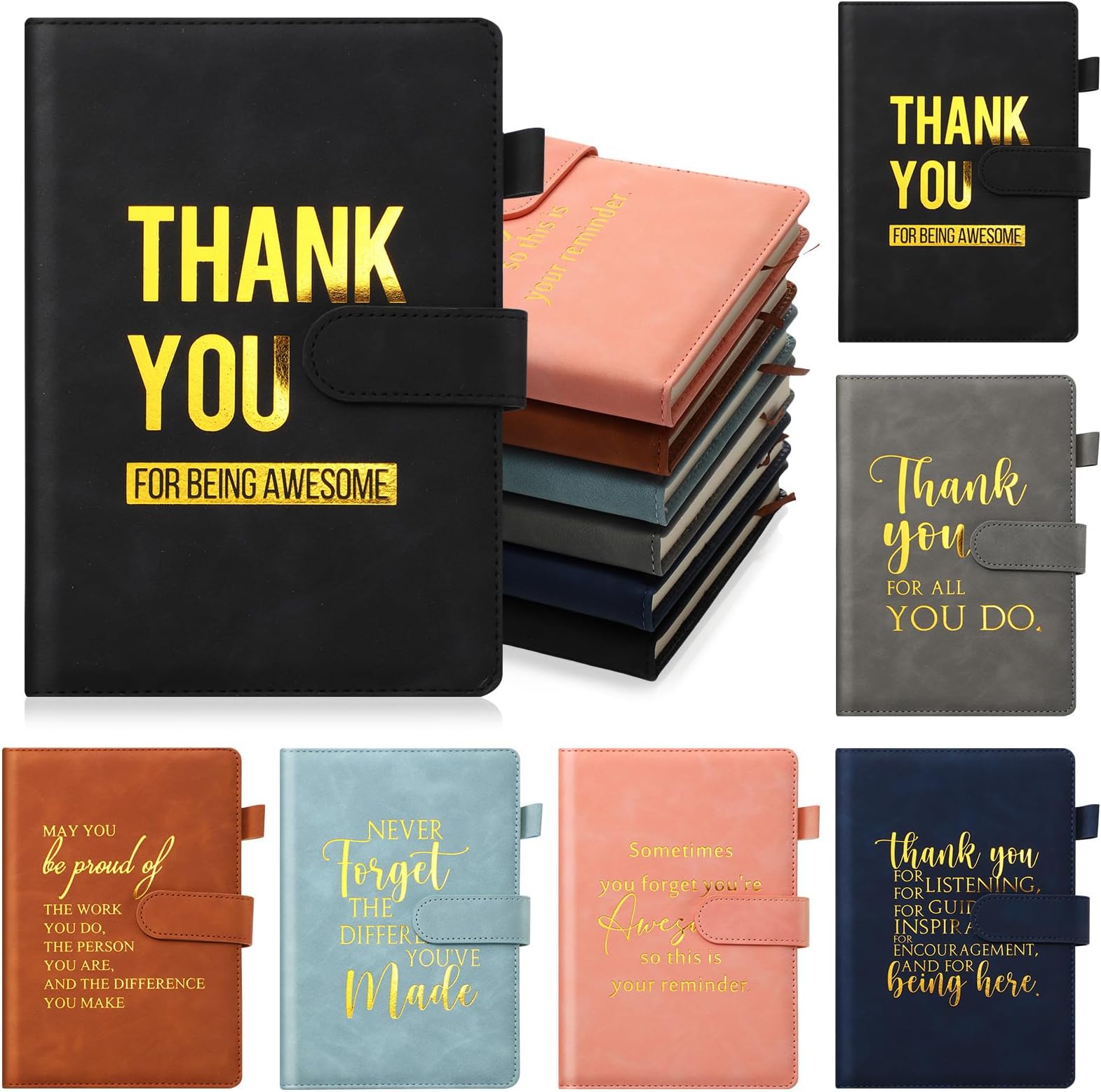 Amazon.com : Chuangdi 20 Pcs Employee Appreciation Gift A5 Leather ...