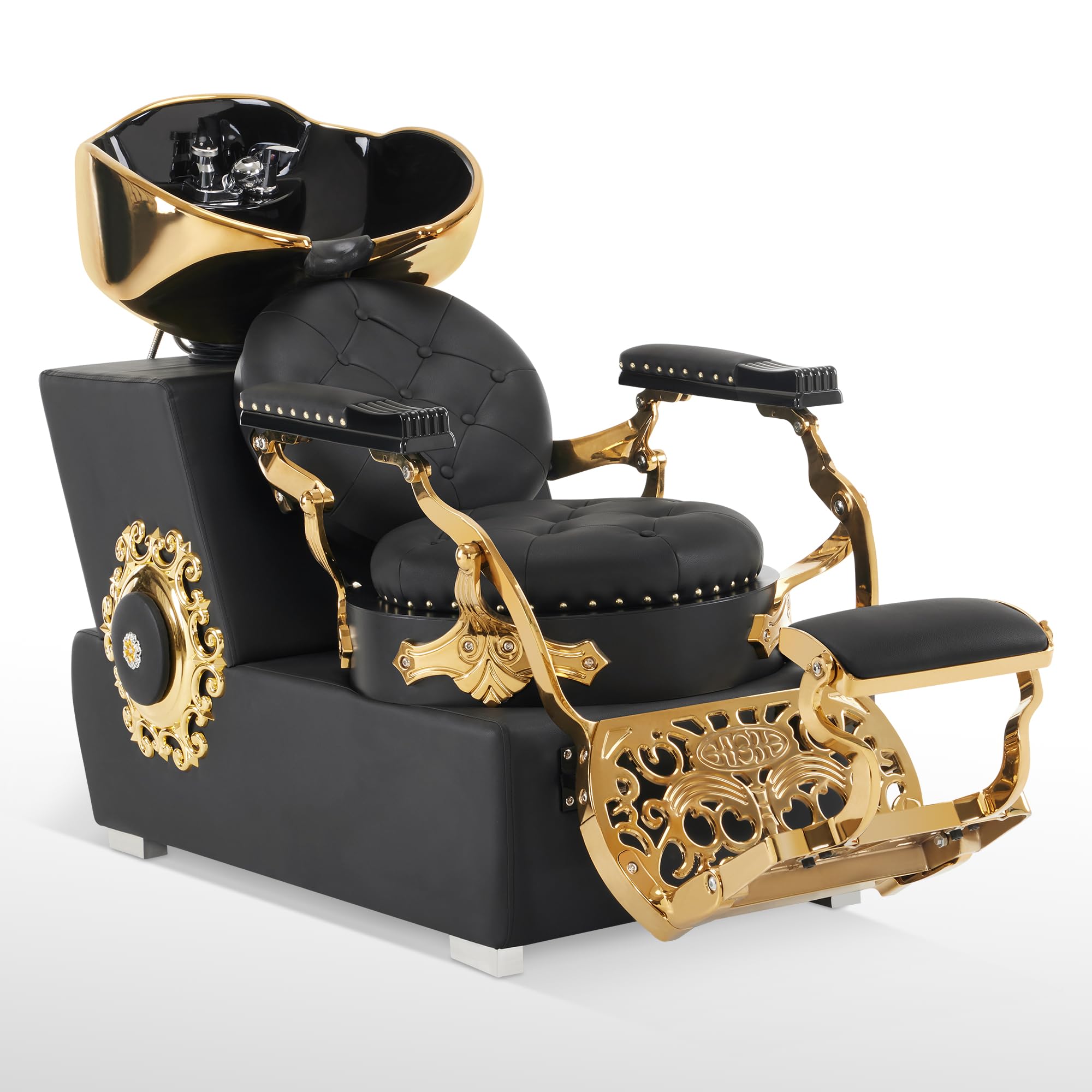 Amazon.com: BarberPub Backwash Shampoo Station Chair, Retro Adjustable ...