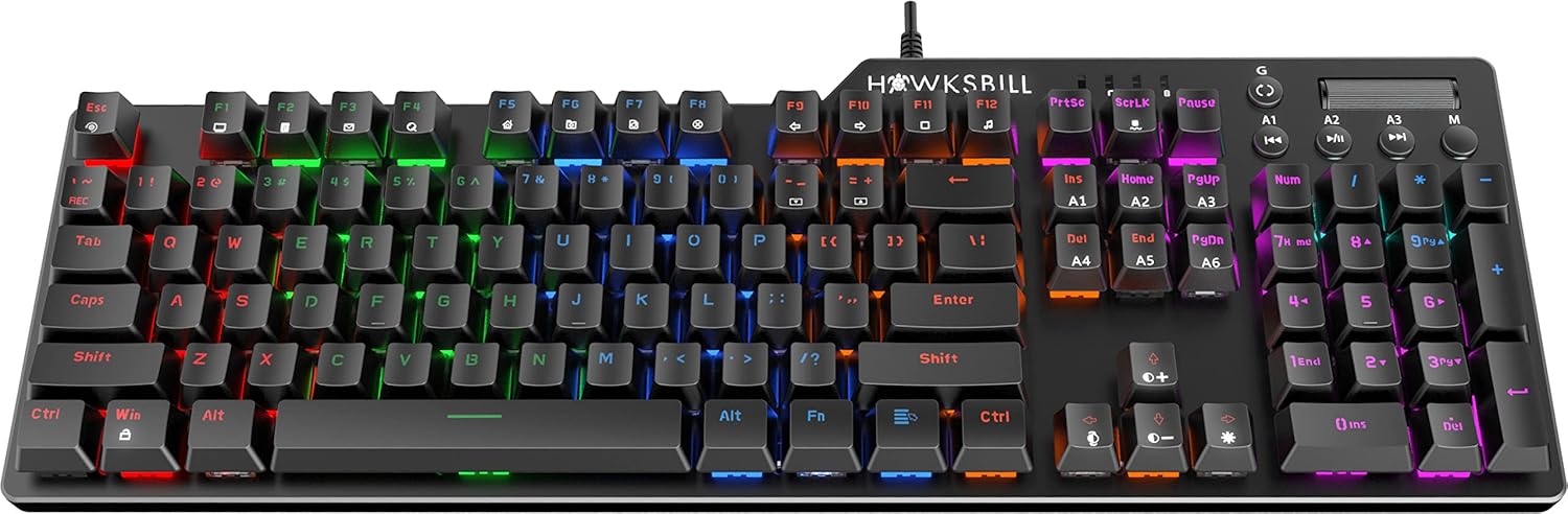 Hawksbill Scorpion V1 Wired Mechanical Gaming Keyboard – Tactile ...