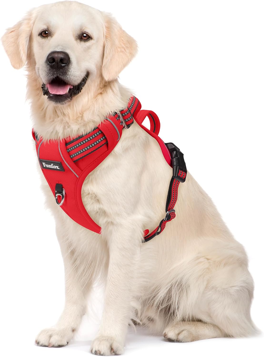 Amazon.com : Funfox Dog Harness No Pull, Adjustable Pet Vest Harness ...