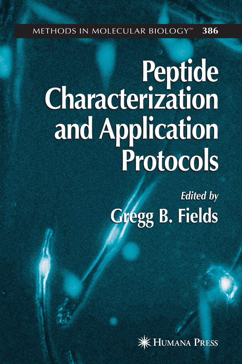 Buy PEPTIDE CHARACTERIZATION AND APPLICATION PROTOCOLS Book Online at ...