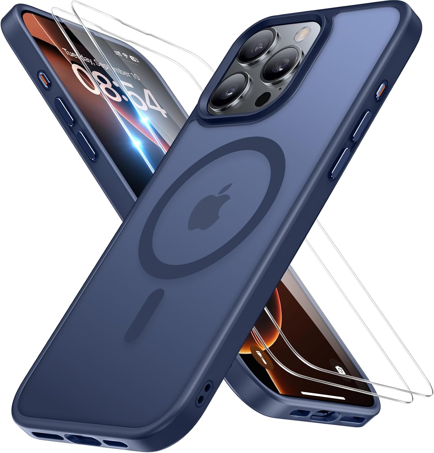 Amazon.com: Miracase Magnetic Series for iPhone 16 Pro Case [Compatible with MagSafe] [with 2X ...