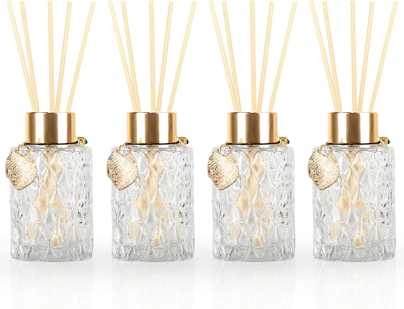 Amazon.com: Crazy huayi Fragrance Glass Diffuser Bottles Diffuser Jars ...