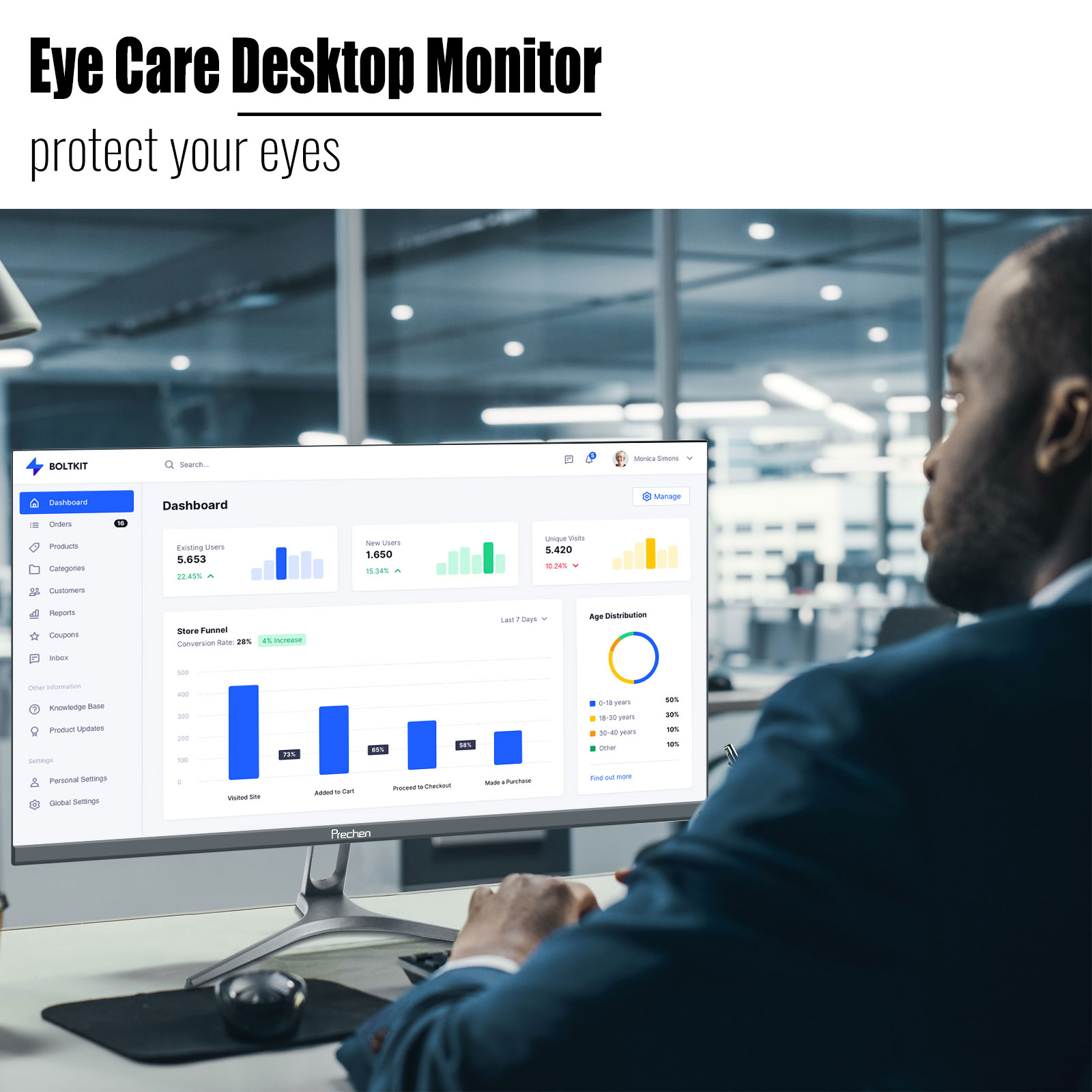 Computer Monitor Top View Monitors: Business, Gaming, Graphic | LG MY