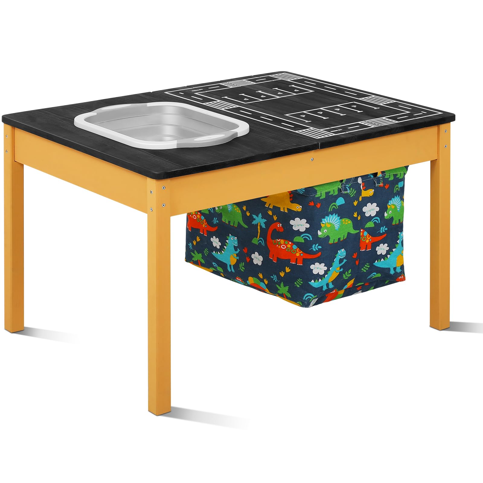 Amazon.com : FAHKNS 3 in 1 Sand Water Activity Table,Wooden Outdoor ...
