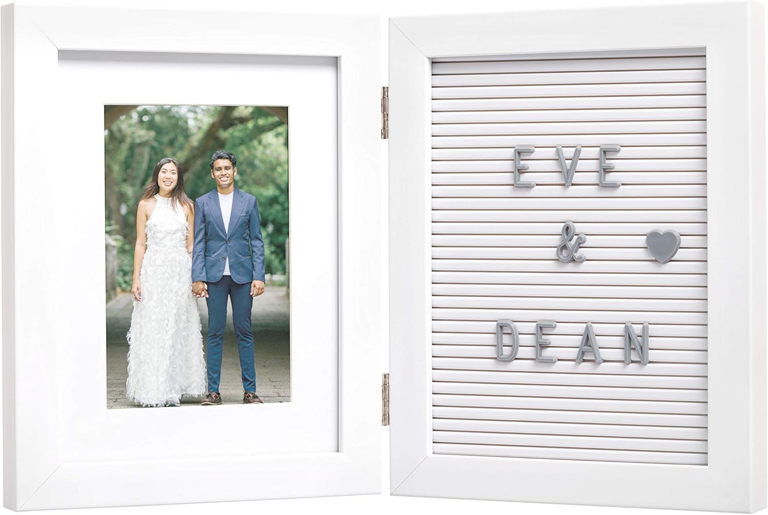 Amazon.com: Kate & Milo Wedding Letterboard Frame, Share Engagement ...