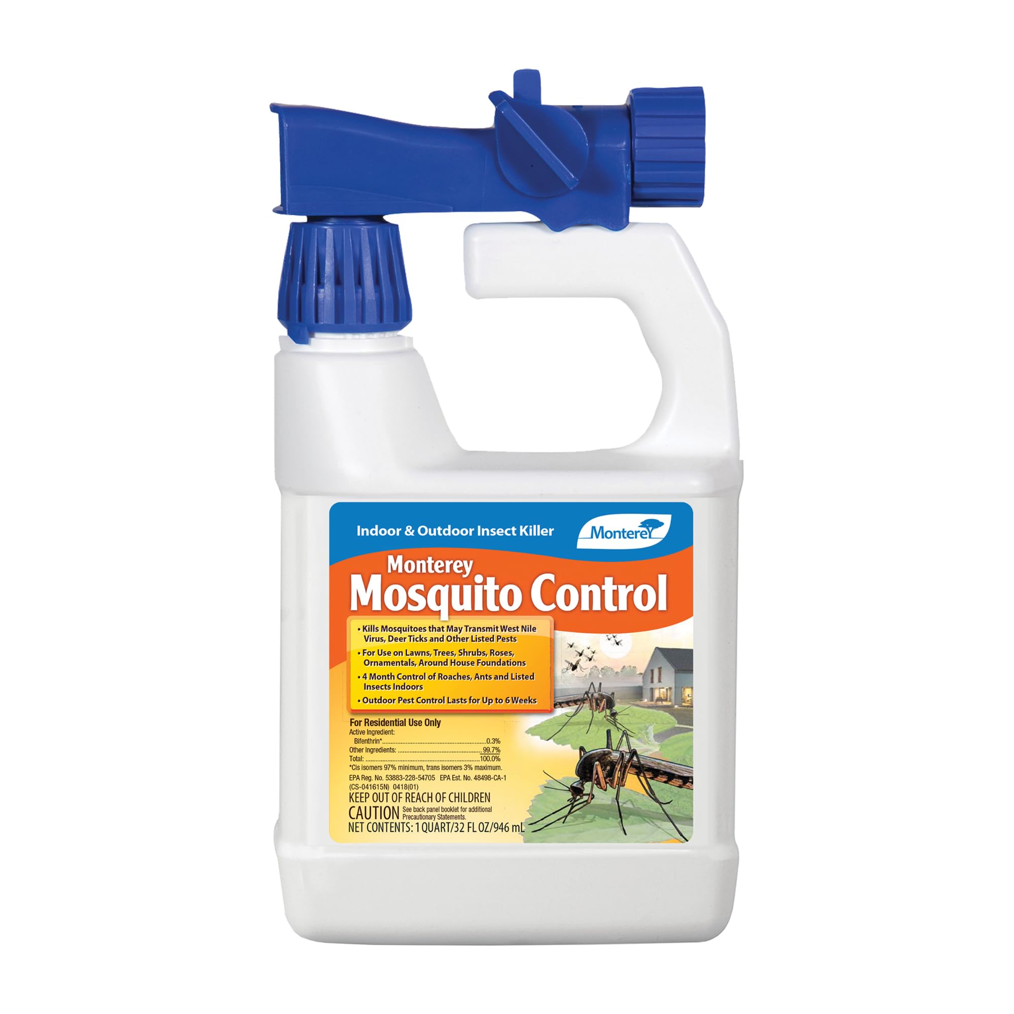 Amazon.com: Monterey Mosquito Control - Ready to Spray - RTS - 1 Quart ...