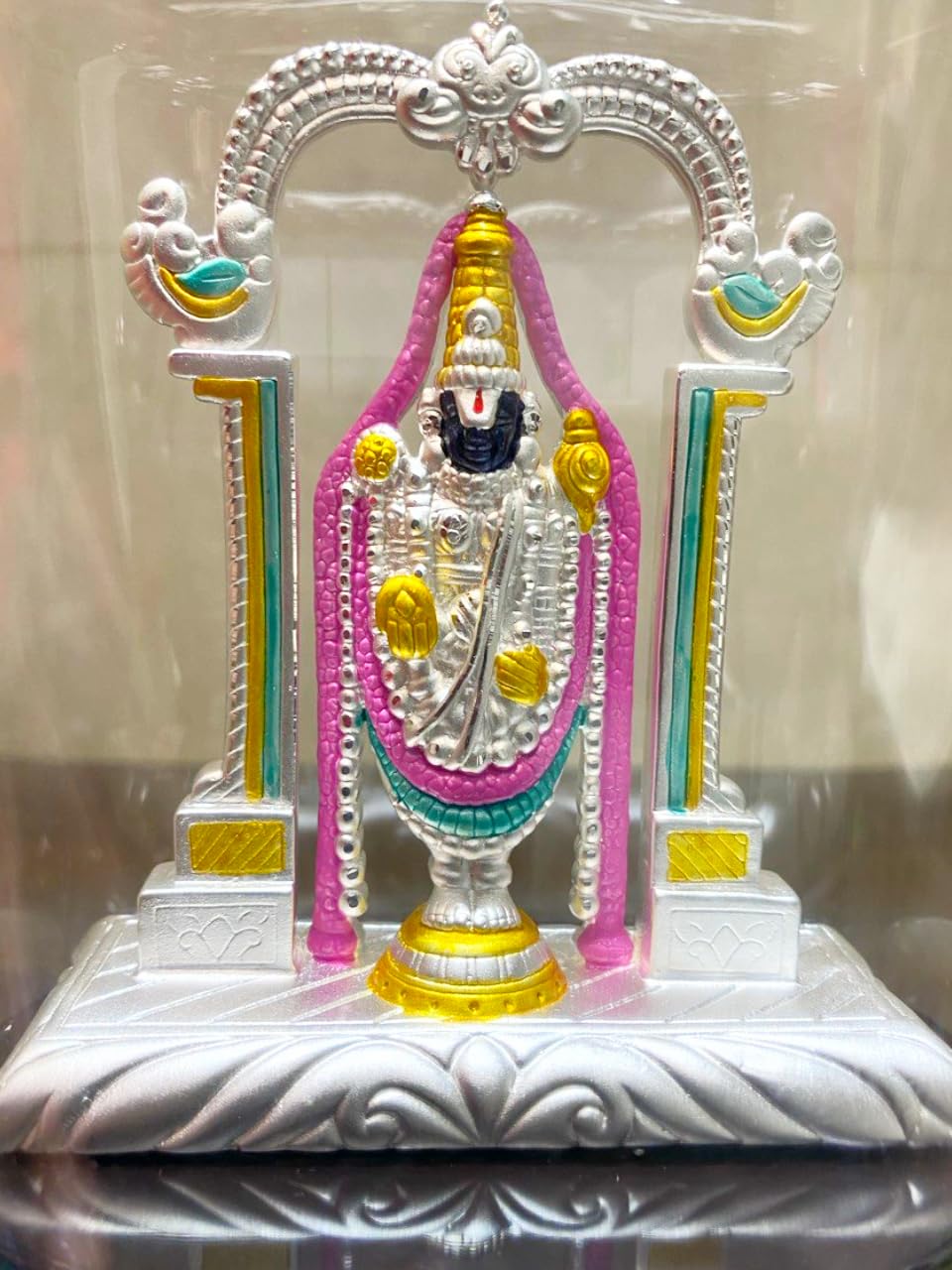 Buy APJ Silver 999 Tirupati Balaji Semi-Solid Idol | Shri Venkateswara ...