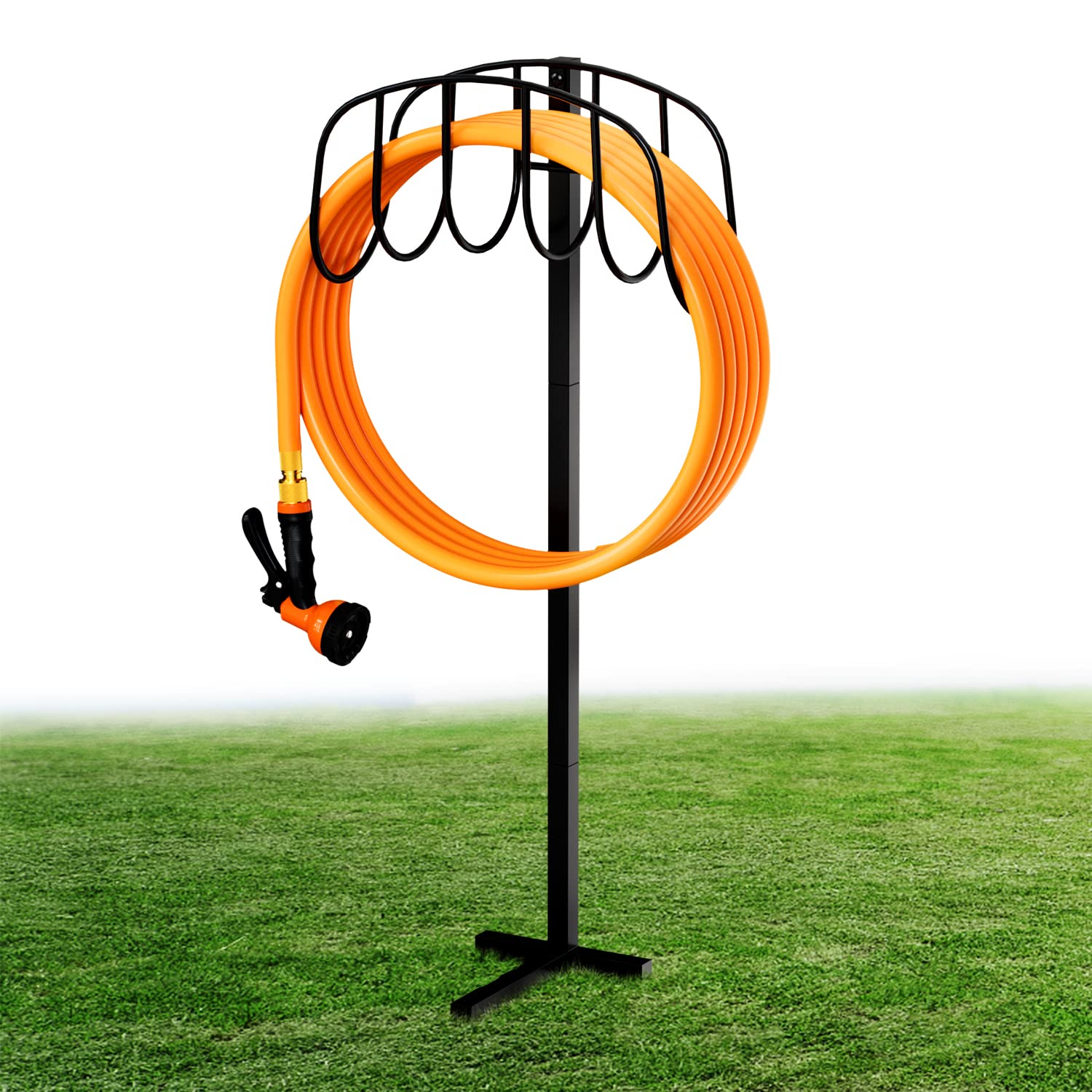 Buy Hongmai Garden Hose Holder Freestanding, Heavy Duty Water Hose ...