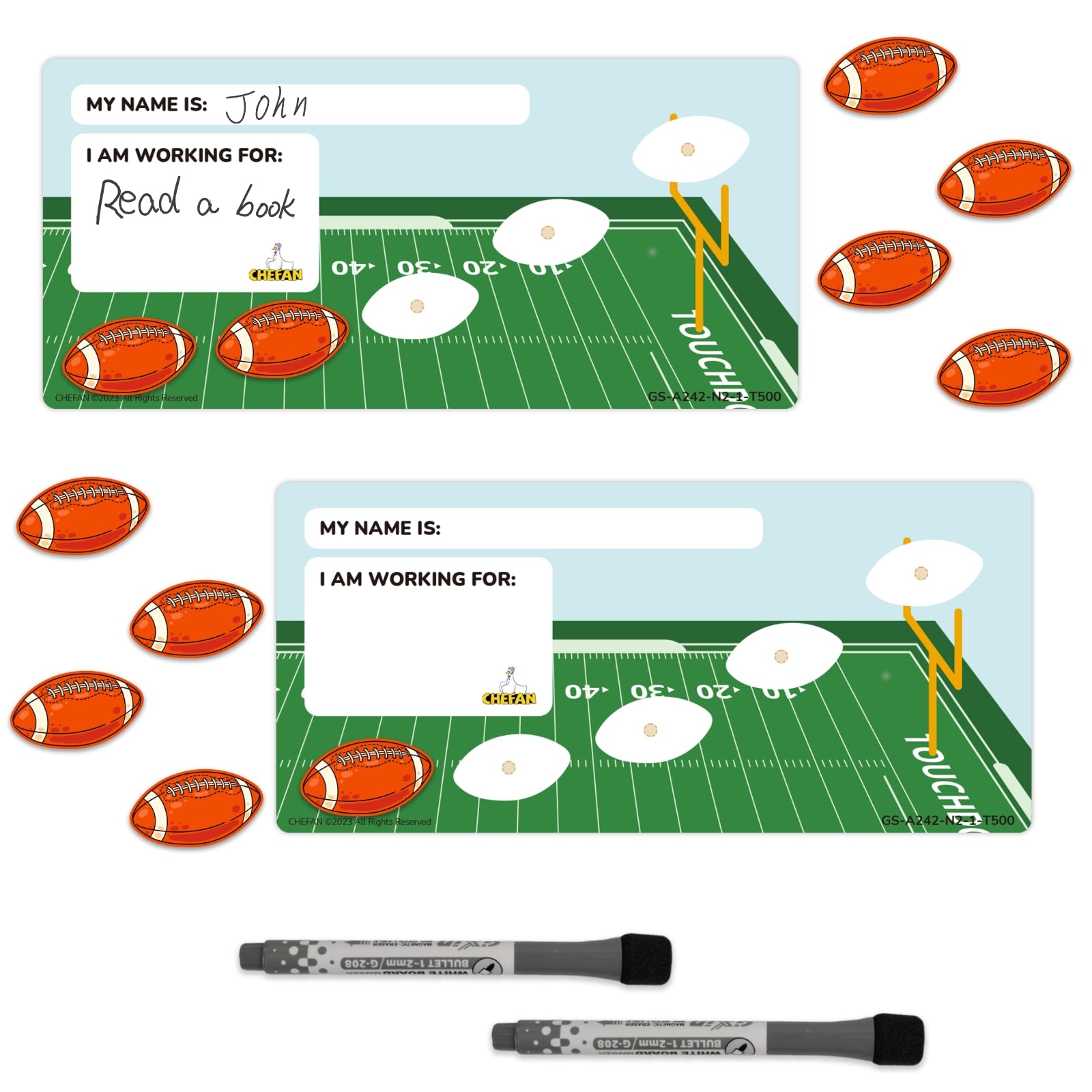 Amazon.com: CHEFAN Token Board Magnetic Behavior Rewards Chart, Chore ...