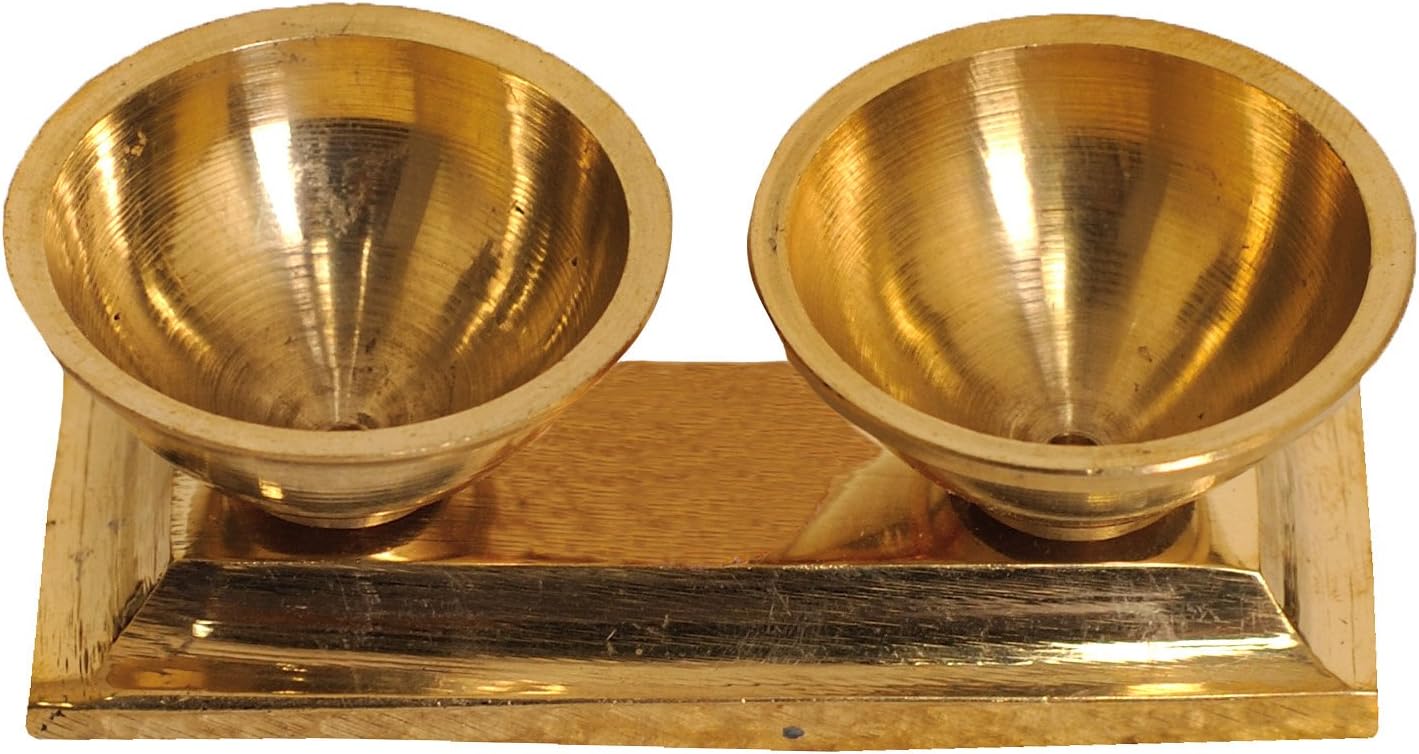Amazon.com: Exotic India Ratta Kull (A Pair of Puja Diya) : Home & Kitchen