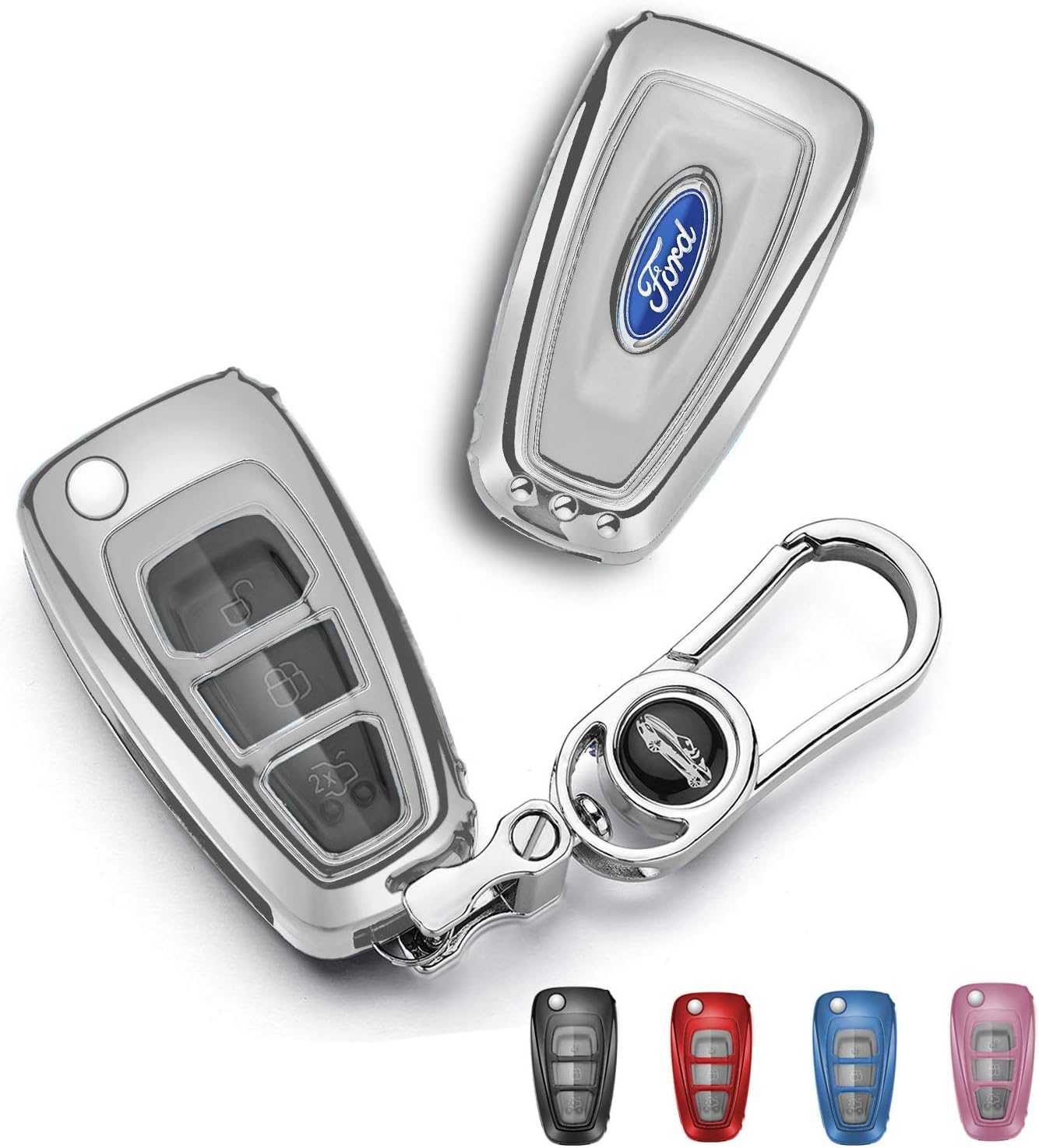Car Key Protective Cover for Ford,TPU Car Key Case with Fob, fit to ...