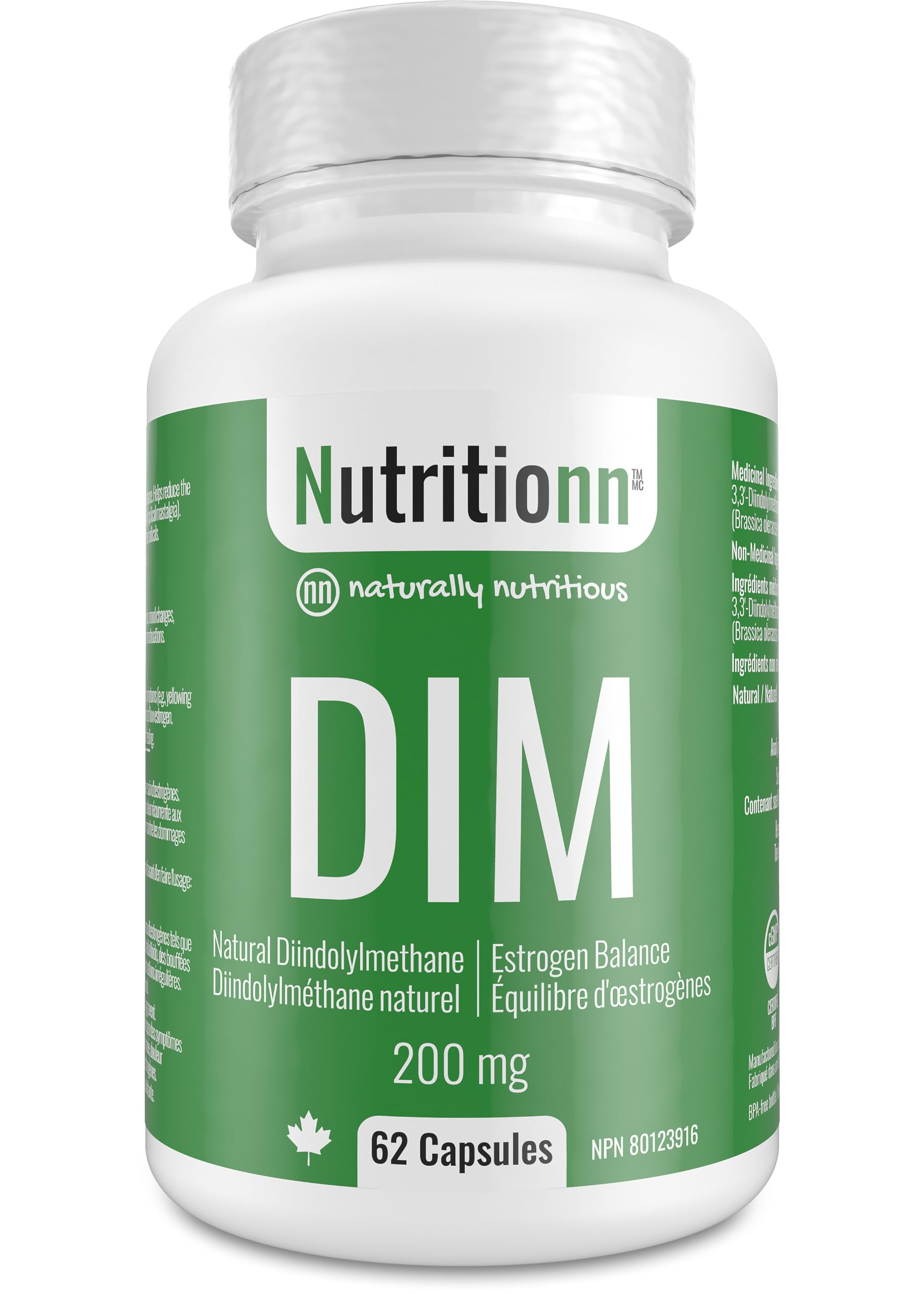 DIM Supplement for Women and Men by Nutritionn - Promotes Estrogen ...