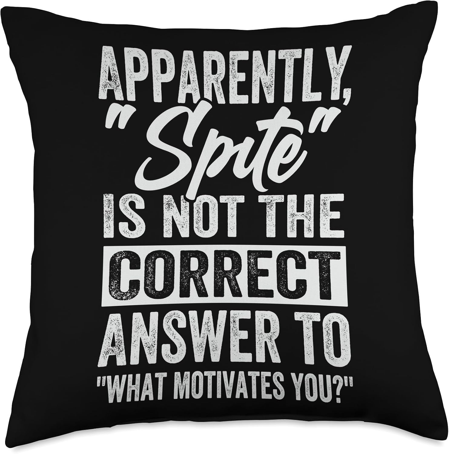 Amazon.com: Apparently, Spite Is Not The Correct Answer - Sarcastic ...