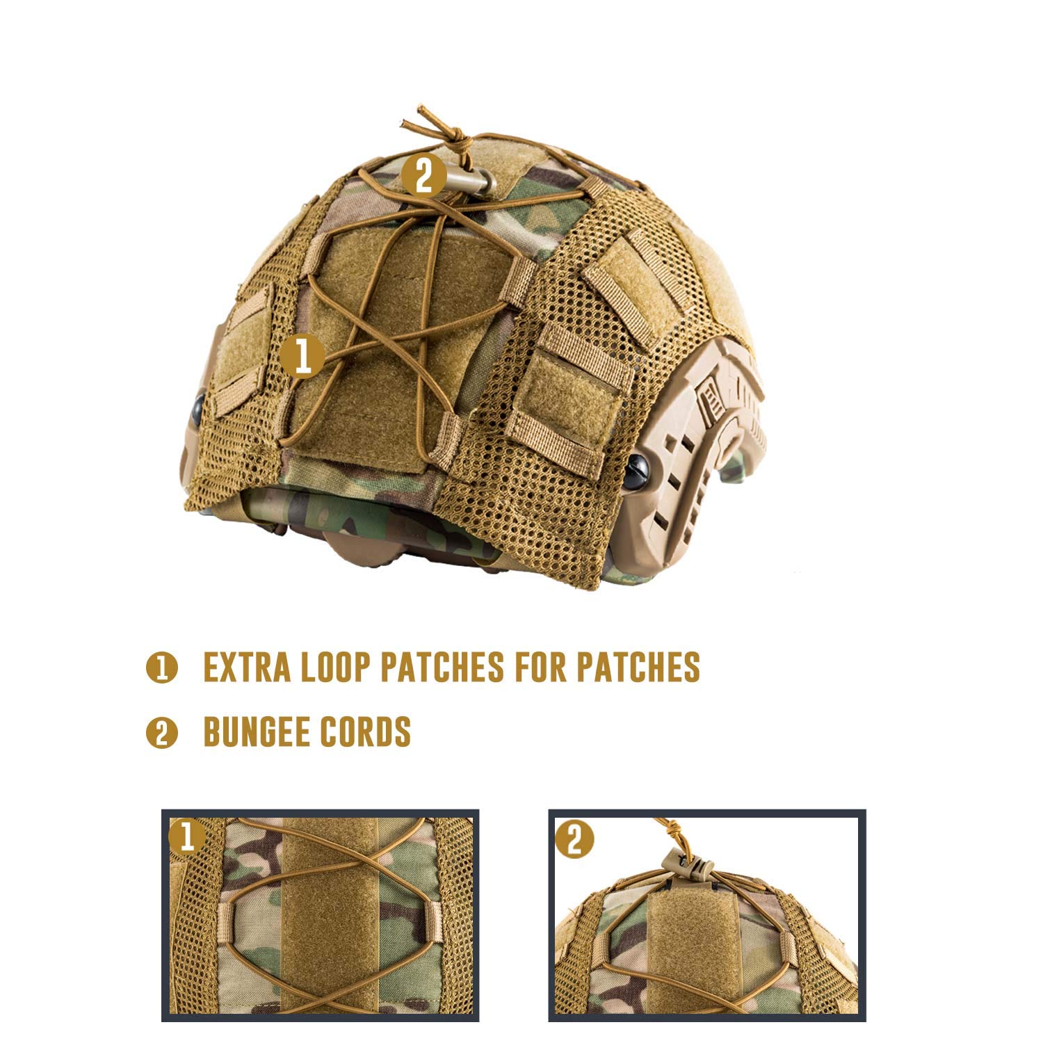 Snapklik.com : OneTigris Tactical Helmet Cover, Cloth Cover For Fast ...