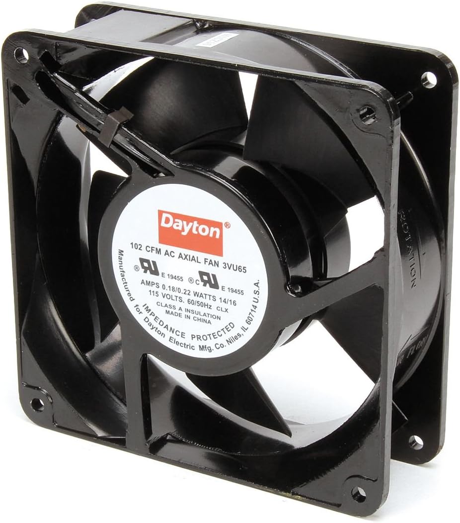 Amazon.com: Dayton Axial Fan 115 Volts AC; 14 Watts; 105 CFM; Model ...